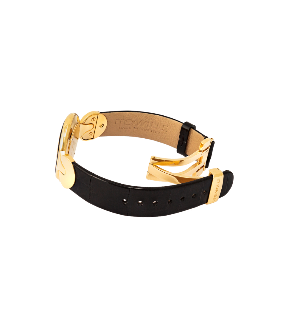 Hommage à Alphonse Mucha - Watch Helena / Alligator watch strap ...